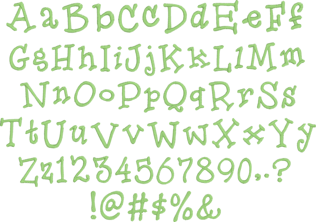 5S In A Pickle Native bx font -Scalable from 1" to 4" – 5StarFonts