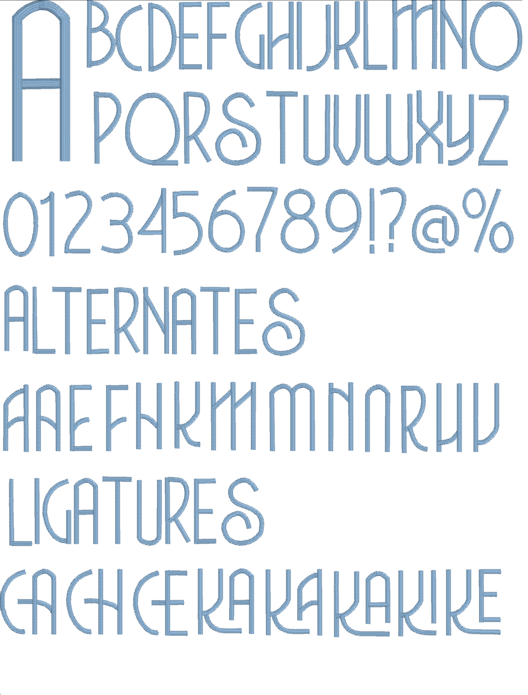 5S Casual Elegance, native bx font 1